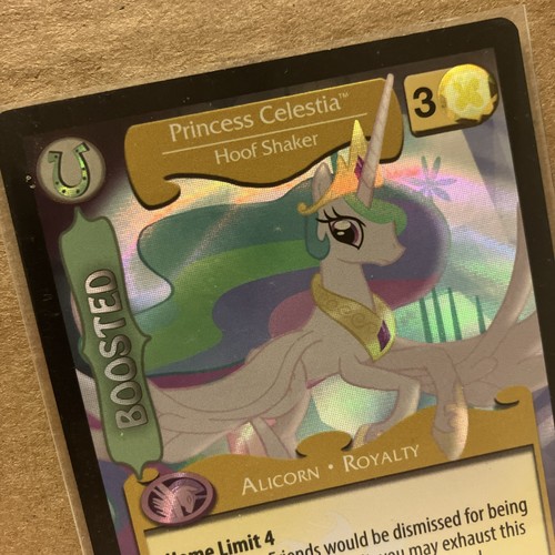 MLP CCG Princess Celestia Hoof Shaker Starter/Boosted #f4a Canterlot ...
