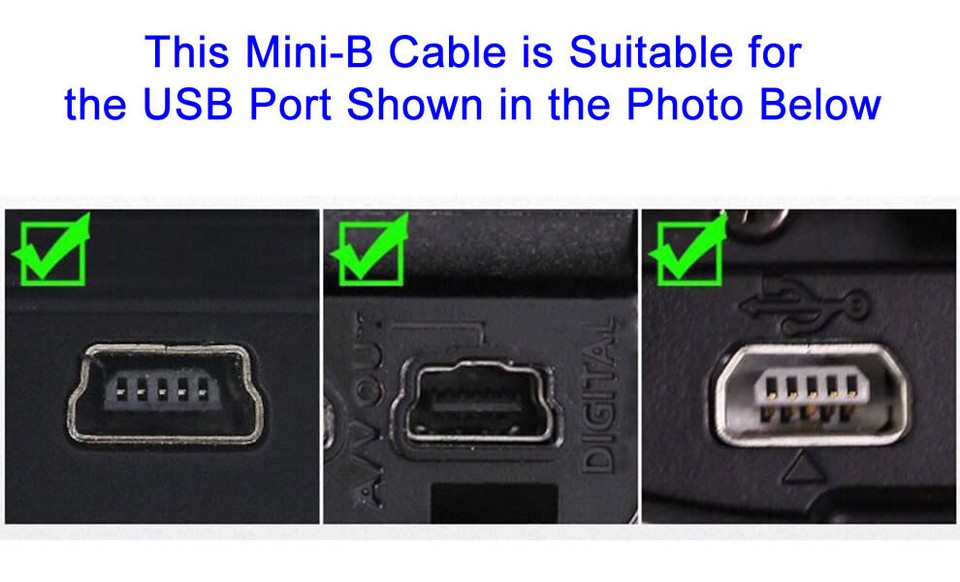 USB Power + Data Cable for Canon CanoScan LiDE 220 300 700F P150 ...