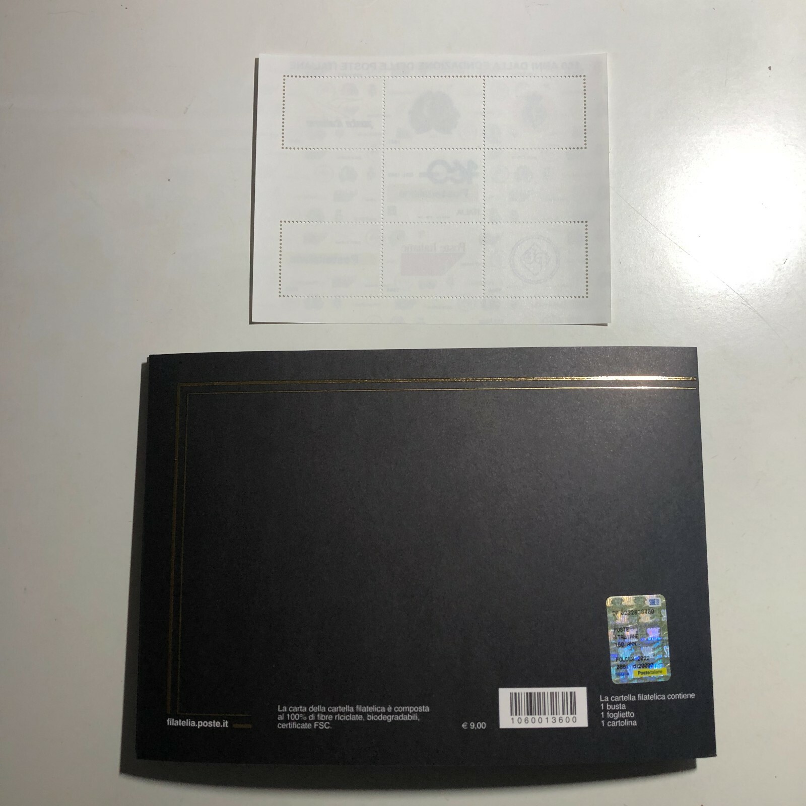 2022 Folder Filatelico 160° Poste Italiane - Cartolina Foglietto FDC ...