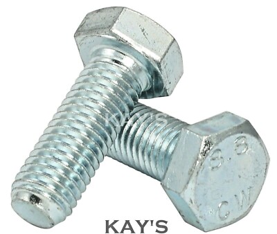 M20 (20mm Ø) SET SCREWS FULLY THREADED BOLTS GRADE 8.8 HIGH TENSILE ...