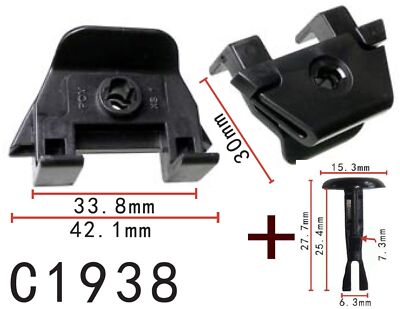 10 Clip+Pin Fit TOYOTA Prius Front Bumper Fender Line Cover Mount ...