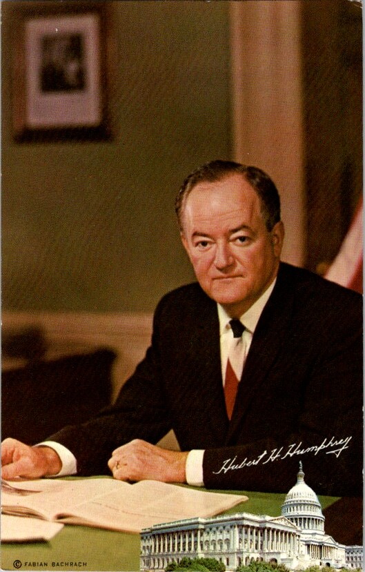 Vintage Postcard Herbert Humphrey 38th Vice President US Capital A-468 ...