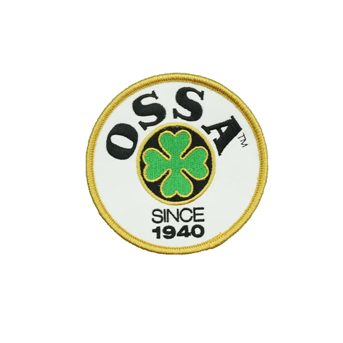STUNNING LUCKY SHAMROCK "OSSA" MOTORCYCLES EMBROIDERED IRON-ON PATCH... | eBay