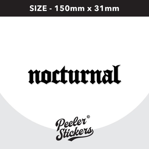 Nocturnal Decal Sticker, The Weeknd Roy Woods Disclosure Hip Hop Rap R ...