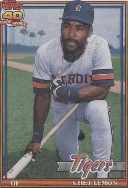 1991 Topps - Chet Lemon #469 for sale online | eBay