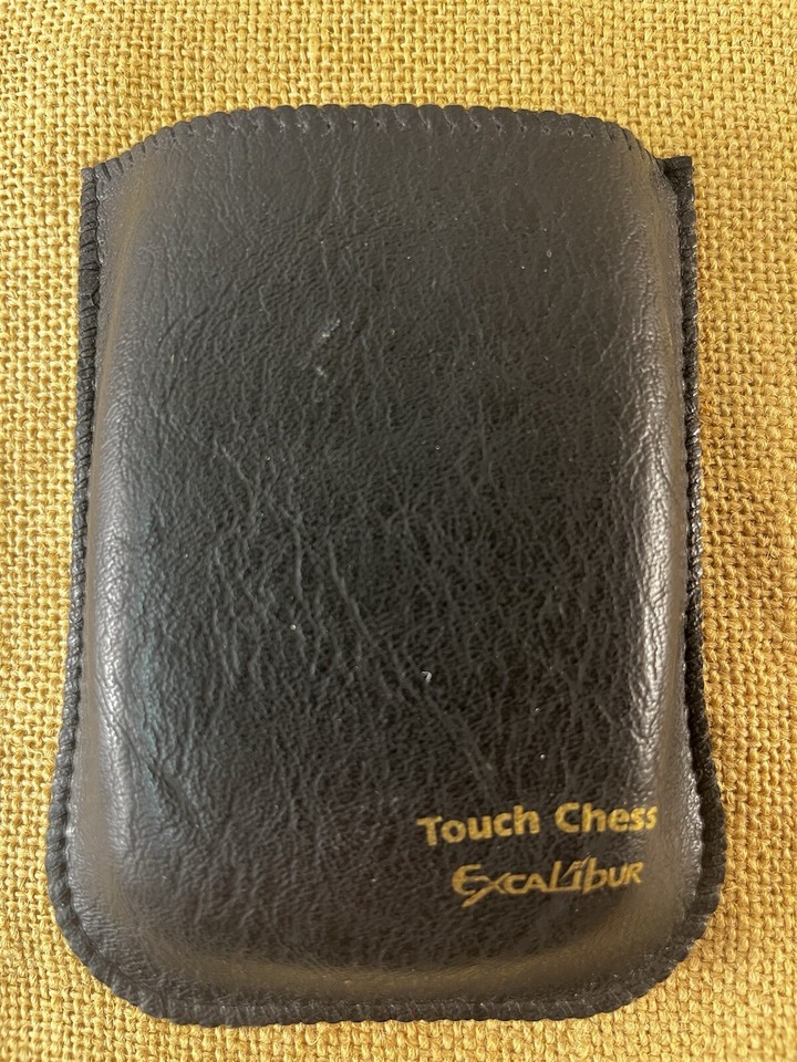 Excalibur Pocket Electronic Touch Chess & Checkers Game w/ Case and ...