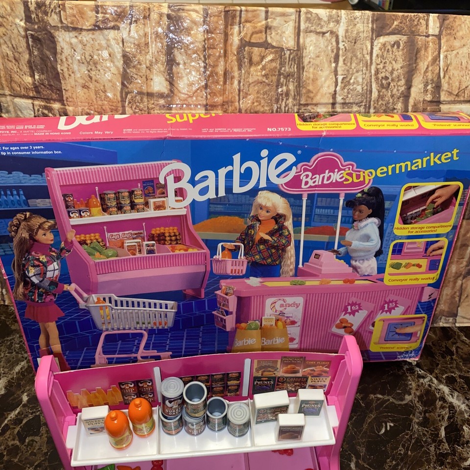 Vintage Barbie Supermarket Grocery Playset For Parts, #7573 With Box | eBay