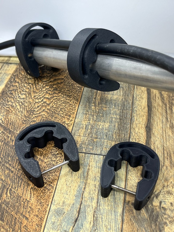 MINN KOTA ULTREX TRANSDUCER CABLE CLIP SYSTEM UP TO 4 CABLES AND LOCKS ...