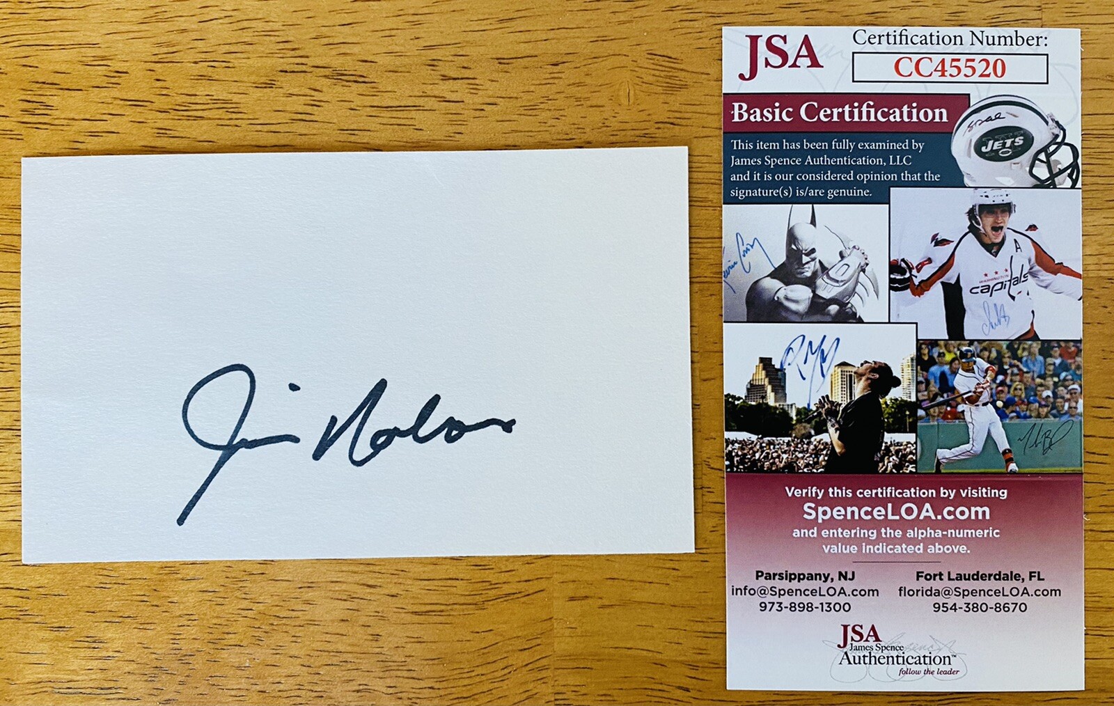 Jim Nabors Signed Autographed 3x5 Card JSA Certified Gomer Pyle Andy ...