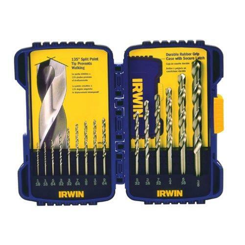 Irwin Industrial Tools 316015 Cobalt Drill Bit Set, 15-Piece