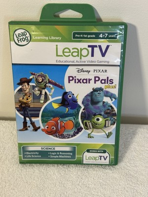 LeapFrog Leap TV DISNEY PIXAR PALS PLUS! Science Video Game Ages 4-7 ...
