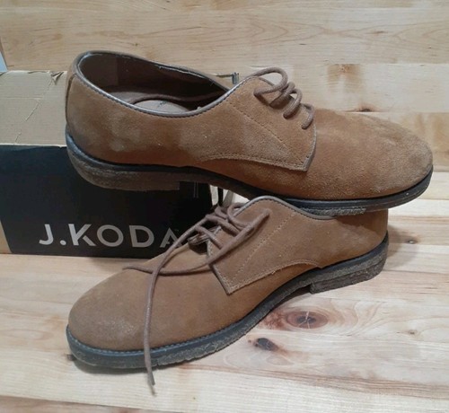 J KODA: Leonard Lace Up Oxford MEN'S SHOES Leather Tan US:10-105/EU44 ...
