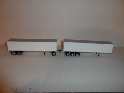 CONCOR HO SCALE DBLS. 48 FT. & 45 FT. BOX TRAILERS WITH DOLLY UNDEC. | eBay