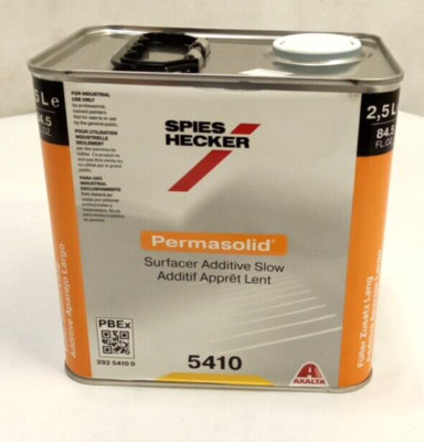Axalta Spies Hecker 5410 Permasolid Surfacer Additive Slow 84.5 oz | eBay