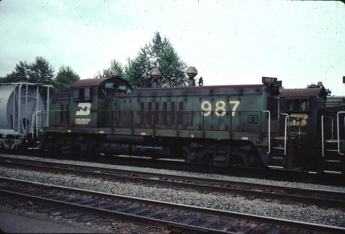 BN Burlington Northern EMD NW5 Kodachrome original Kodak slide | eBay