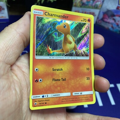 Pokemon Card - Charmander 18/147 Holo Burning Shadows SM Promo - exc/nm | eBay