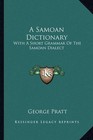 George Pratt A Samoan Dictionary (Paperback) (US IMPORT) | eBay