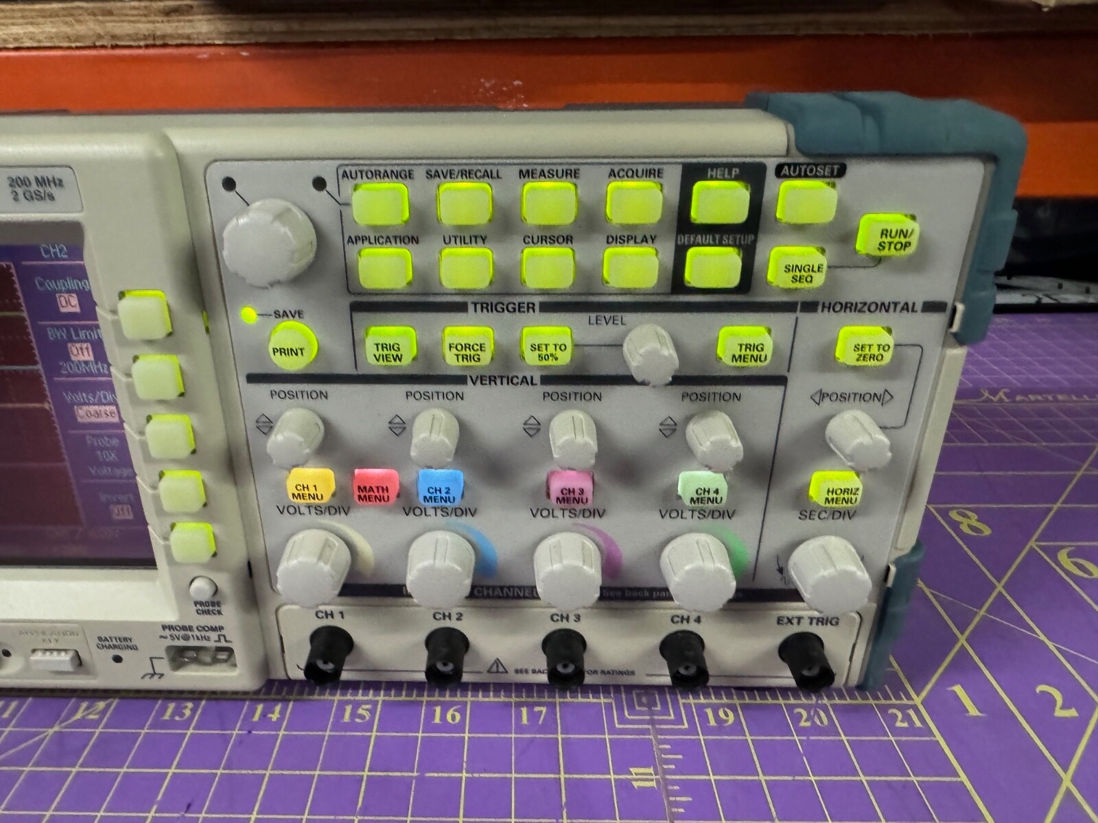 Tektronix TPS2024 200MHz 4 Channel Digital Oscilloscope for sale online ...