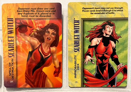 Overpower Marvel Collectible Card Game - Scarlet Witch Character Cards ...