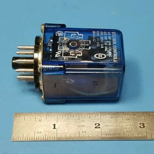RELAY 105-3PDT-10A, DELTRON CONTROLS, COIL 24 VAC, 20110-82 | eBay