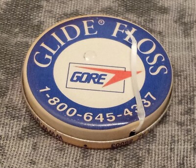 Travel Size Glide Dental Floss Advertising Tin GORE | eBay