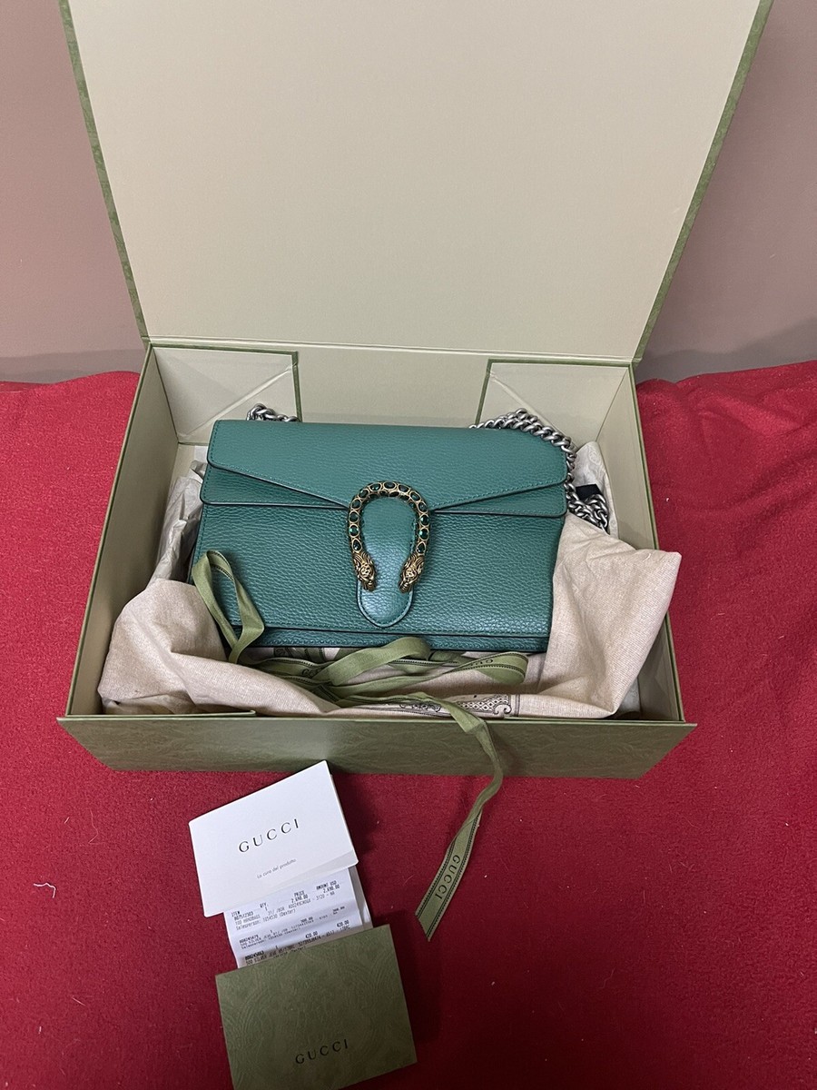 GUCCI DIONYSUS GREEN SHOULDER BAG 400249 CAOGX With Hardware GUCCI DIONYSUS GREEN SHOULDER BAG 400249 CAOGX With Hardware