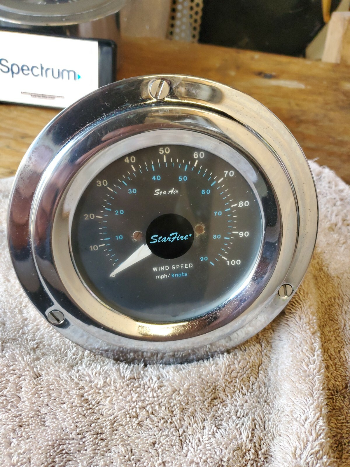 Starfire M42 Sea air wind speed indicator gauge vintage marine antique ...