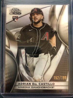2025 TOPPS CHROME BLACK ADRIAN DEL CASTILLO RC DIAMONDBACKS Refractor ...