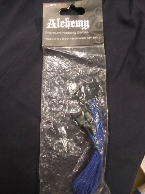 BitFenix Alchemy Premium 3x3-Pin Fan Adapter 12V - 60cm - New - Blue | eBay