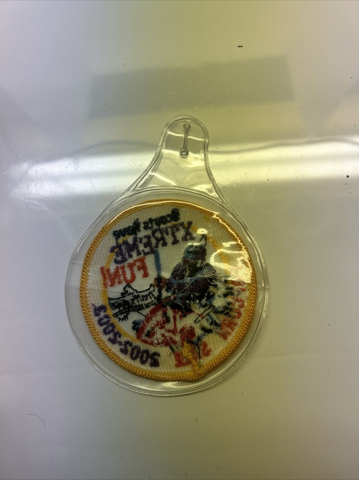 2002-2003 TRAILS END POPCORN SALE PATCH SCOUTS HAVE EXTREME FUN BSA. W ...