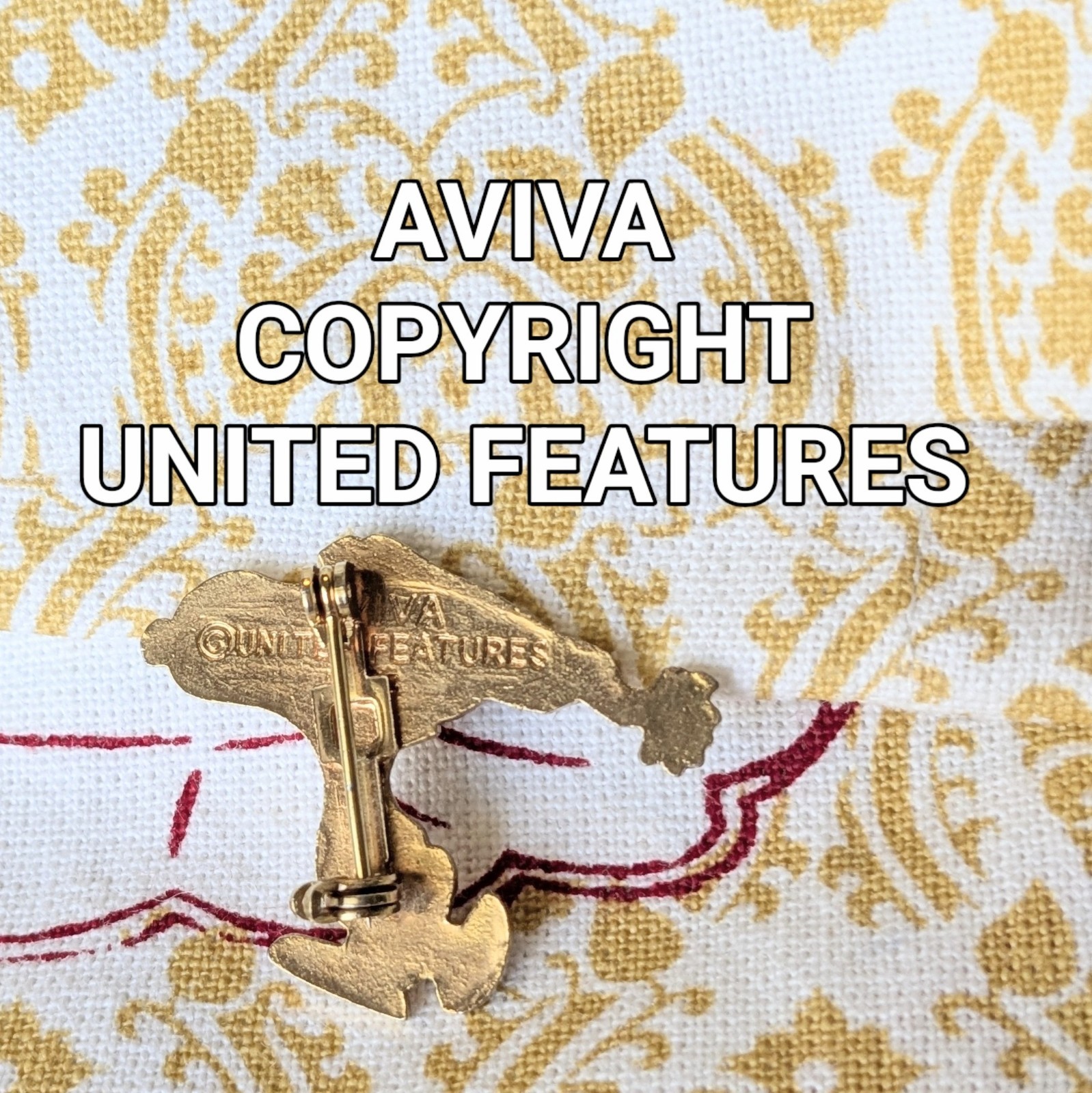 Vintage World Famous Figure Skater Pin. Snoopy United… - Gem