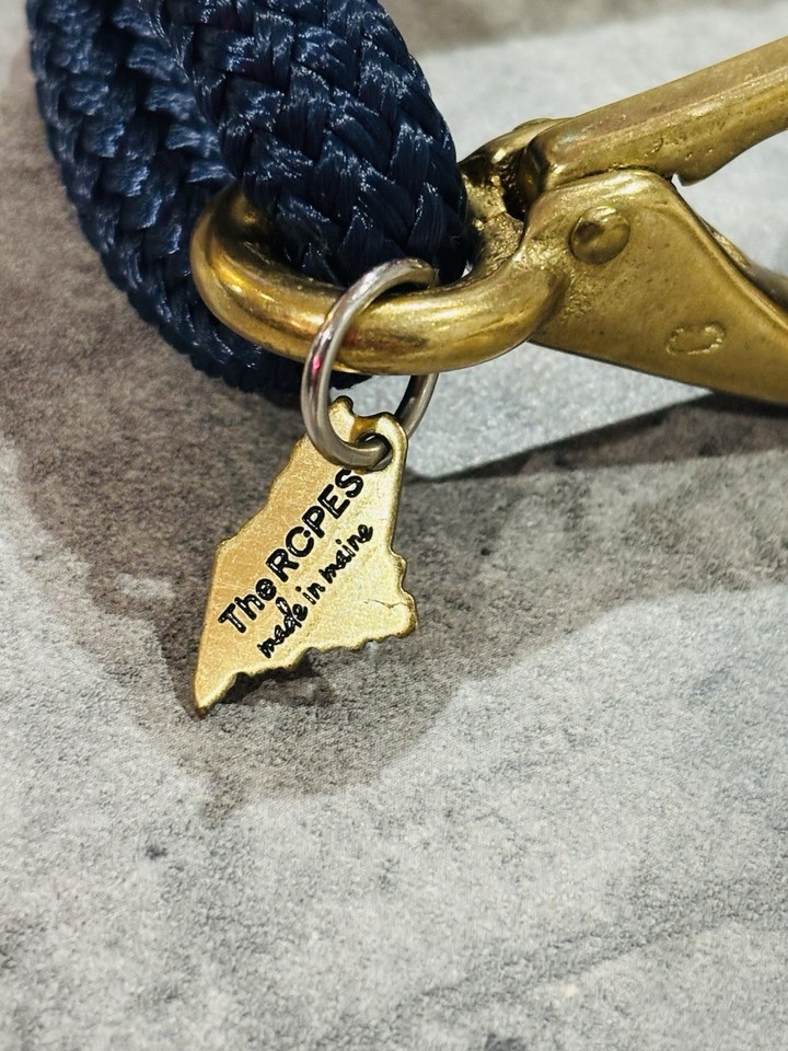 The Ropes Maine Bracelet Navy Blue + Gold | eBay