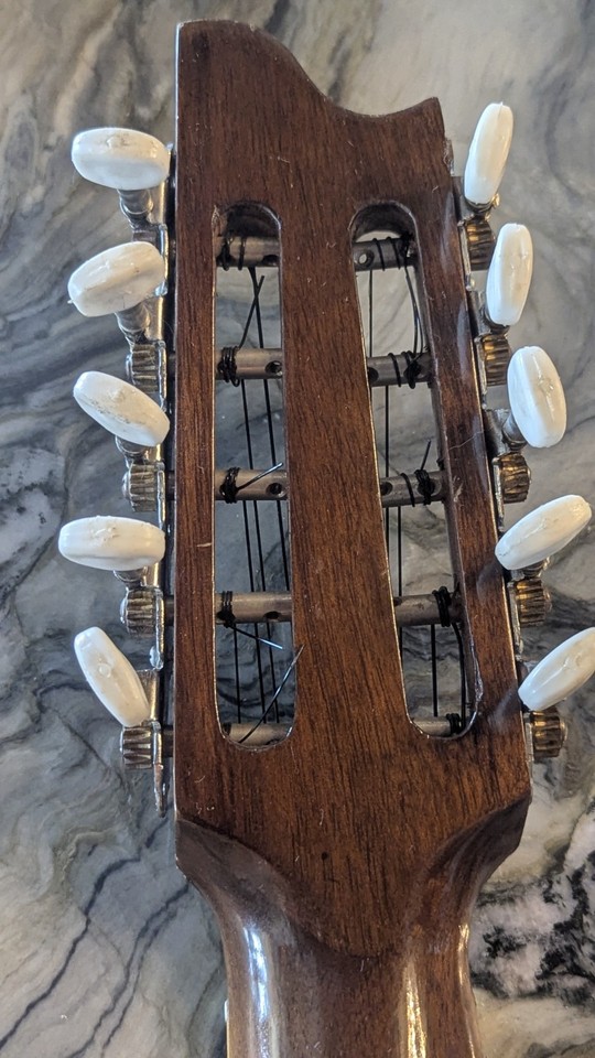 Vintage Peruvian Charango Guitar 10-String–Armadillo Shell–Chachapoyas ...