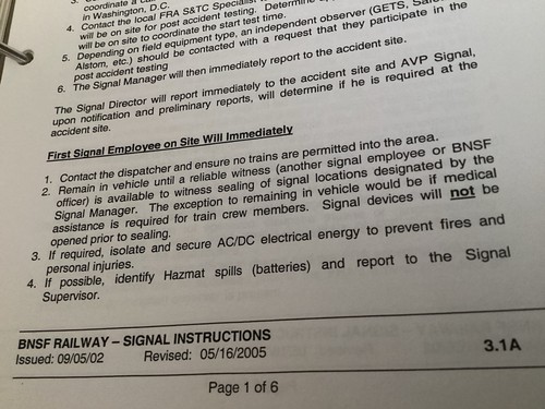 BNSF Signal Standards Book Burlington Northern Santa Fe Railroad | eBay