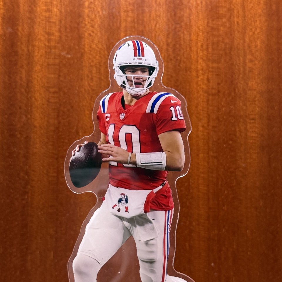 Drake Maye Standee - Patriots Man Cave Display Decor Memorabilia ...