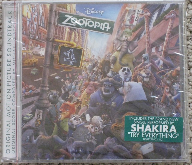 ZOOTOPIA ORIGINAL MOTION PICTURE SOUNDTRACK CD MICHAEL GIACCHINO ...