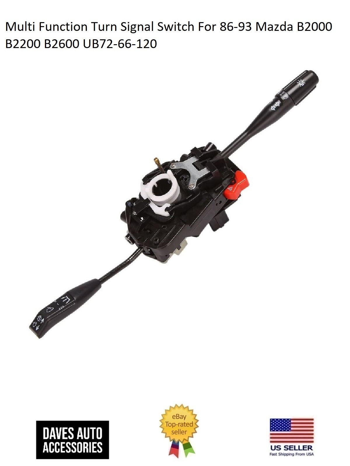 Turn Signal Switch Assembly #UB7266120 Fits 1986-93 Mazda B2000/B2200 ...