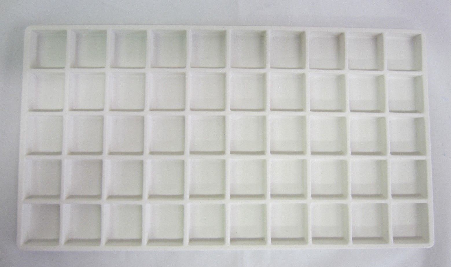 1pc White Flocked Compartment Display Slots Inserts for Jewelry Cases ...