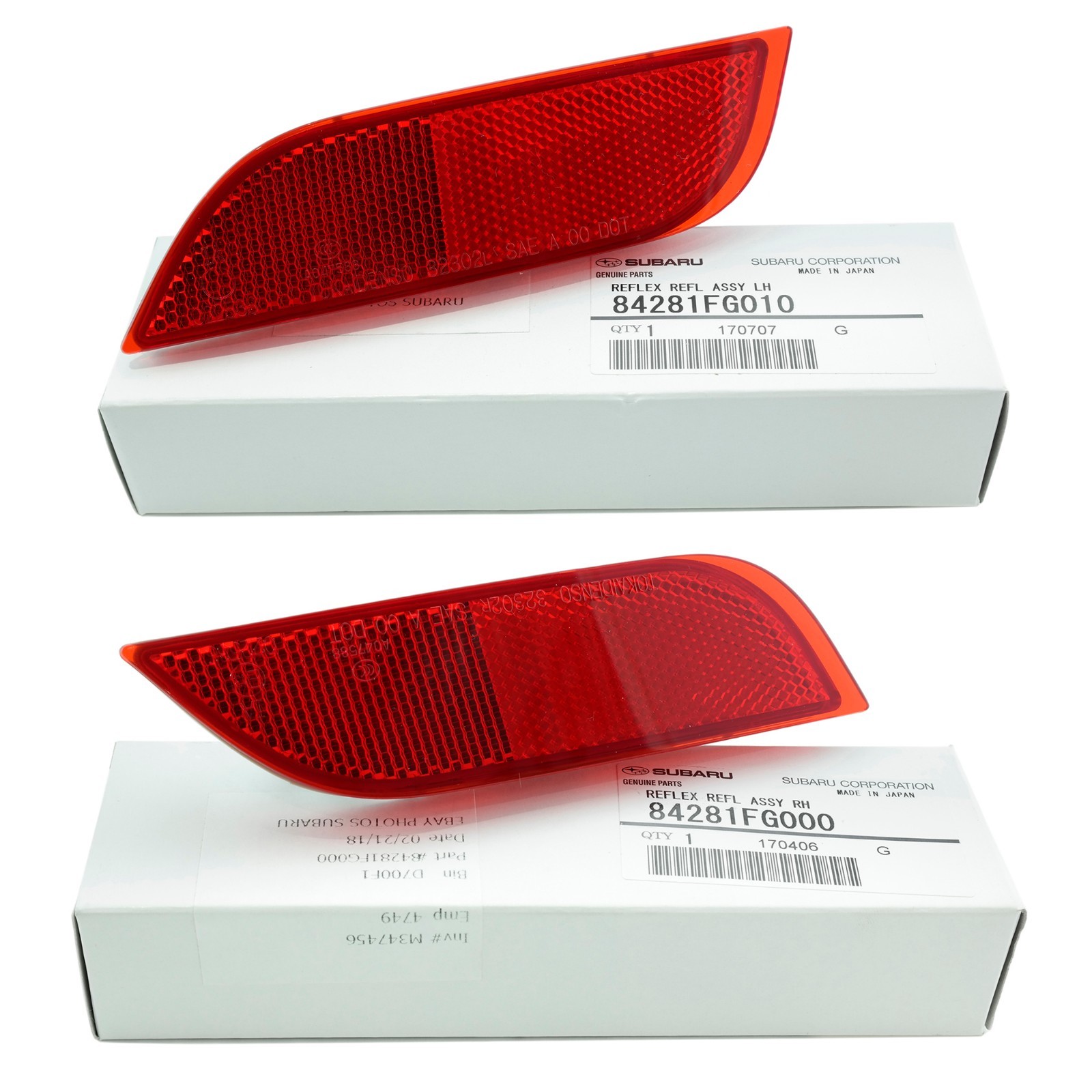 OEM 08-17 Subaru Rear Bumper Trim Reflectors Impreza Wagon 84281FG000 ...