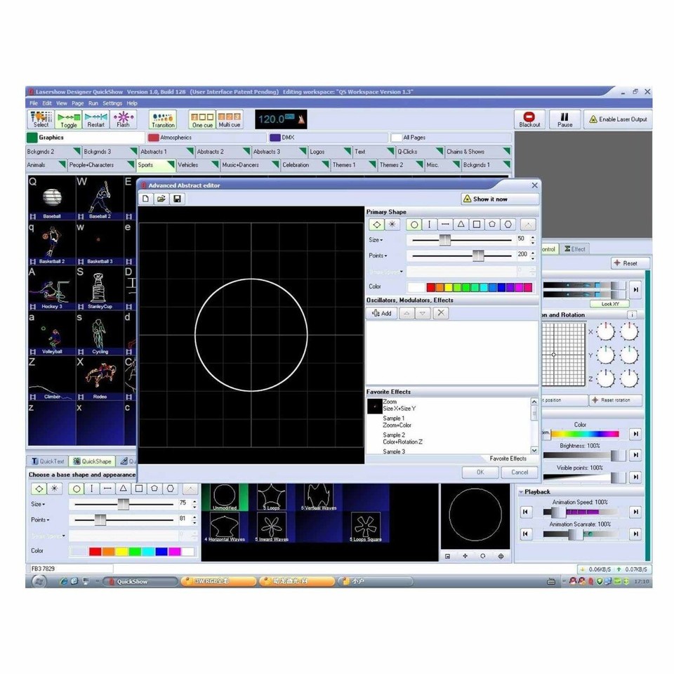 Pangolin QuickShow FB3 Laser Control Software with ILDA Interface ...