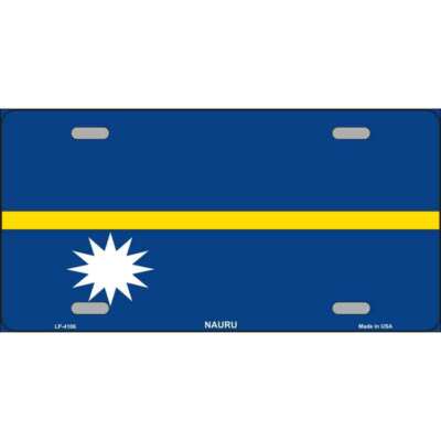 Nauru Flag Metal Novelty License Plate Tag LP-4106 | eBay