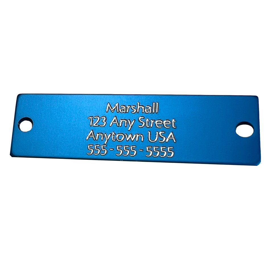 Custom Engraved Tags Personalized NAME PLATE ID Tags Four Colors ...