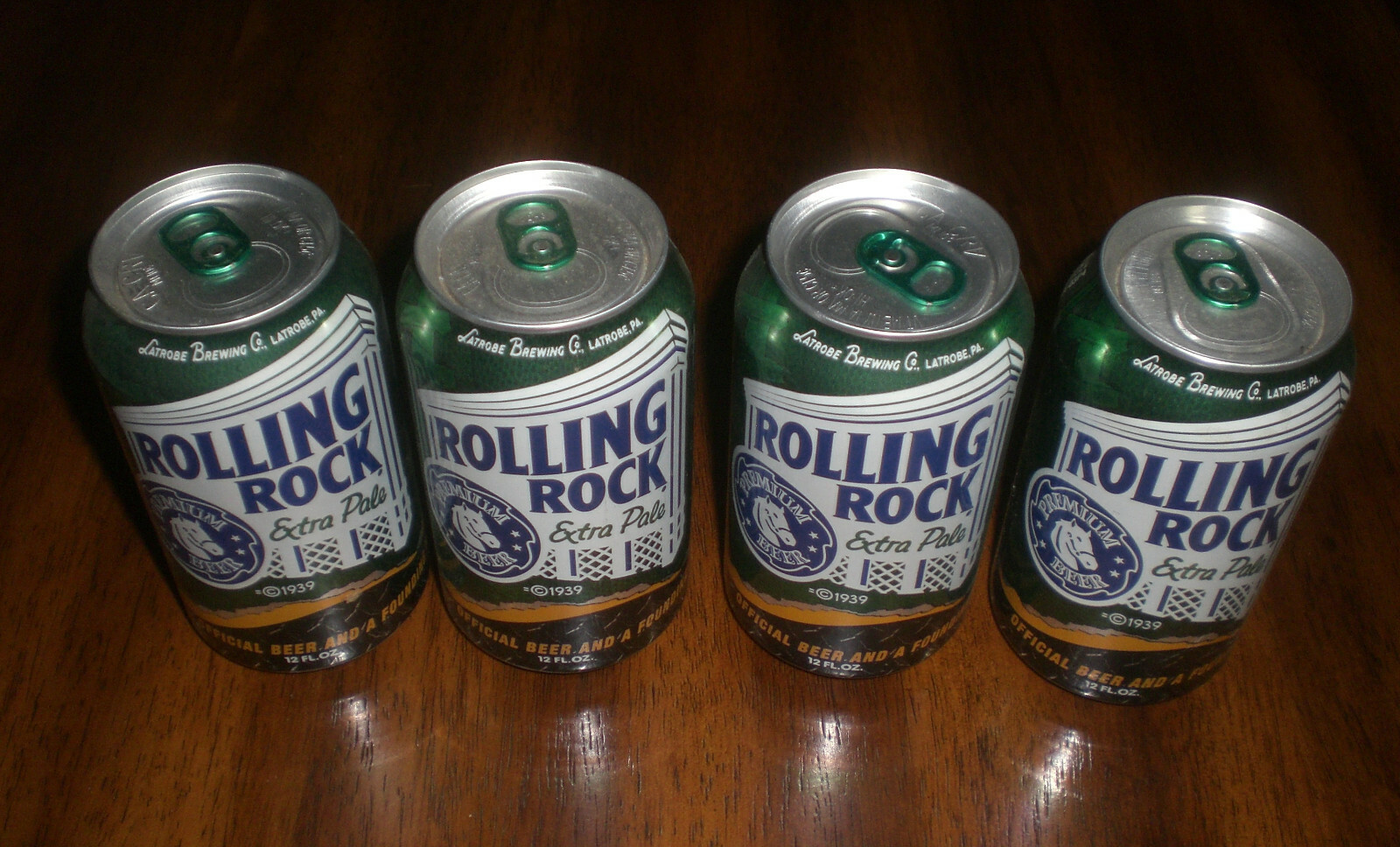 STEELERS STEEL GATER ROLLING ROCK BEER CAN SET - 4 CANS - BO | eBay