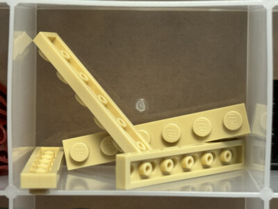 LEGO Parts - Tan Plate 1 x 6 - No 3666 - QTY 5 | eBay