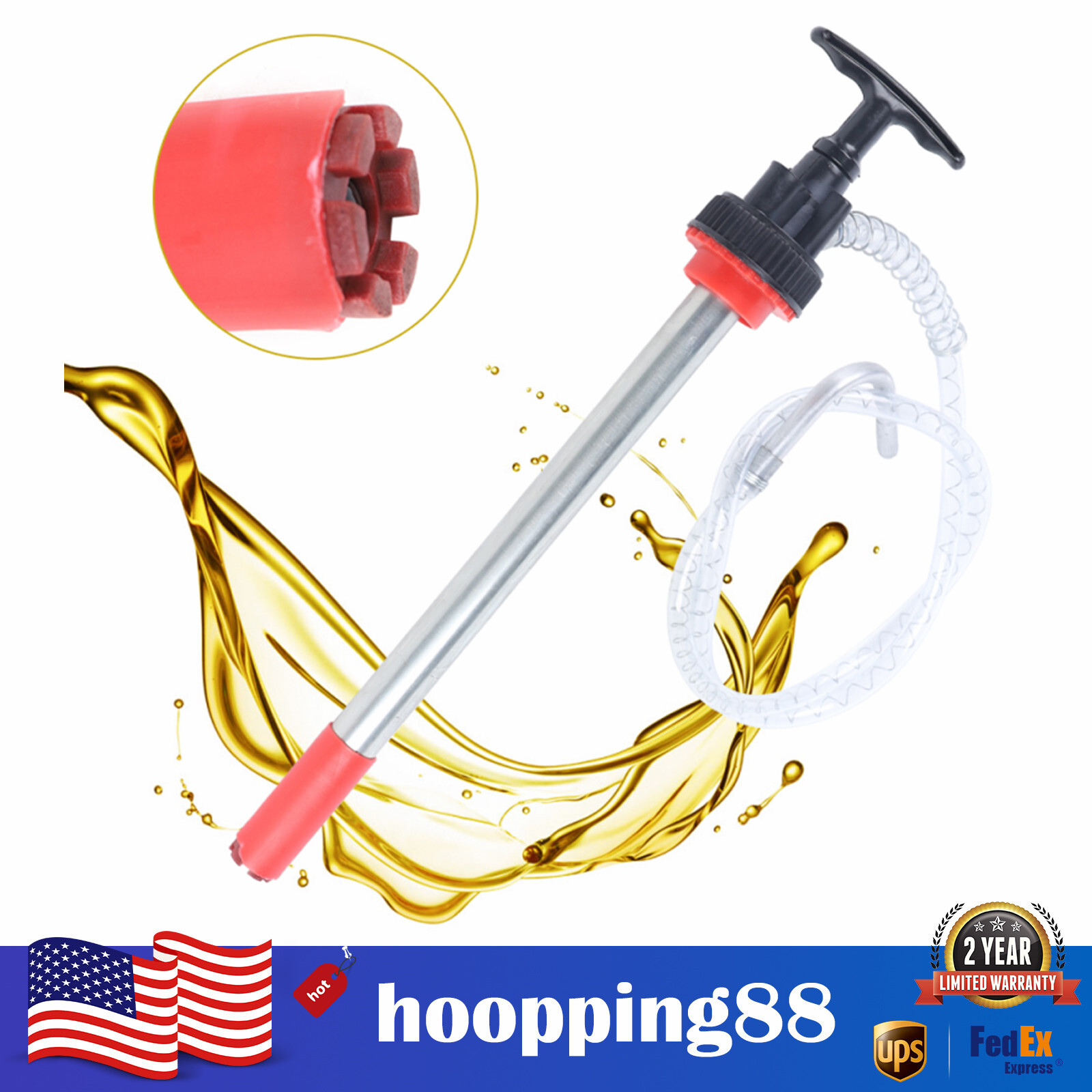 For 5 Gallon Bucket Pail Hand Gear Oil Pump Dispenser Manual Oil ...