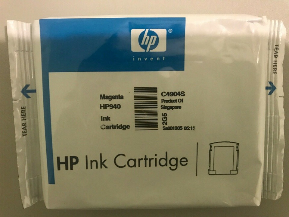 Genuine HP Ink Cartridges HP940 1 each- Cyan, Magenta, Yellow | eBay