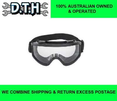 ENCLOSED SAFETY GOGGLES WITH ELASTIC BAND | eBay Australia