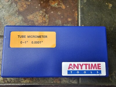 1" Dual Ball Anvil Micrometer Pipe Tube Round Carbide Tip Wall ...