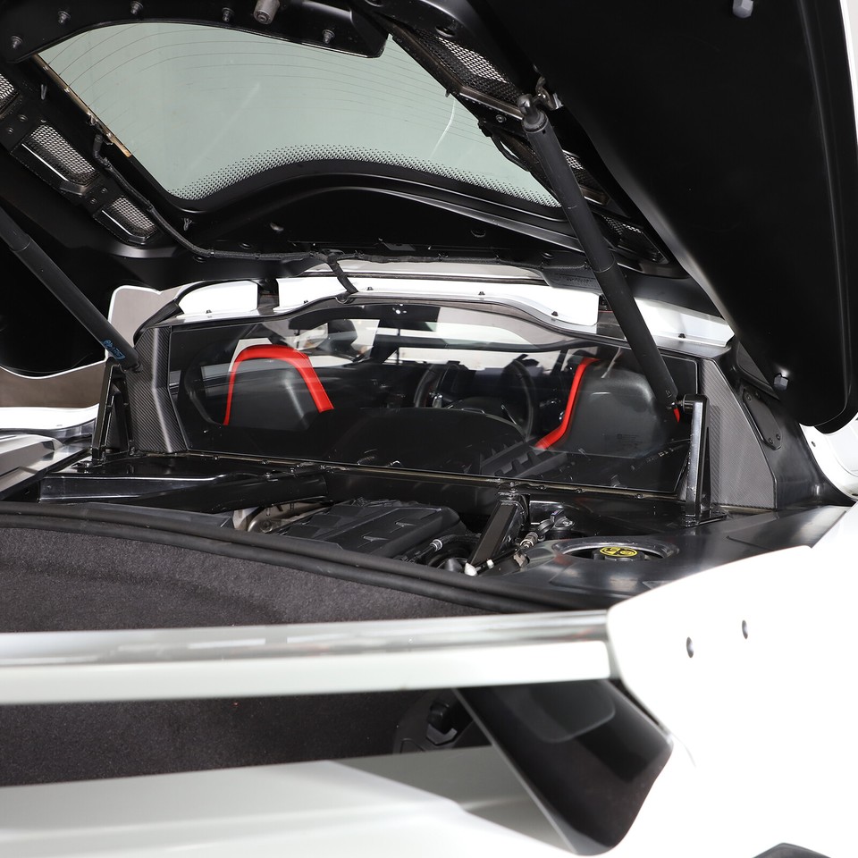 Matte Carbon Fiber Engine Bay Window Glass Side Trim Cover For Corvette ...
