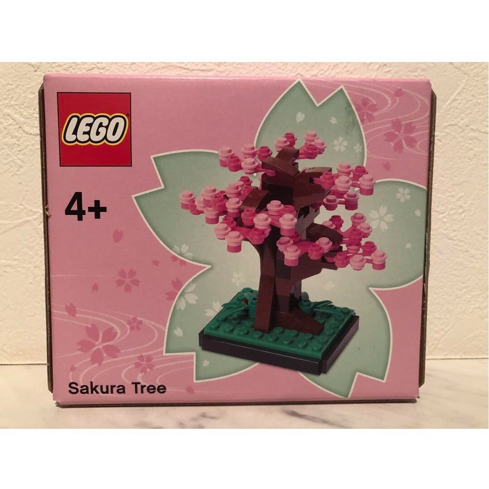 LEGO Sakura Tree Cherry Blossoms puzzle 3D Pink rare 2020 Gift Japan f ...